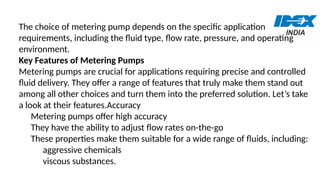 Understanding Metering Pump Technologies: A Complete Overview | PPTX