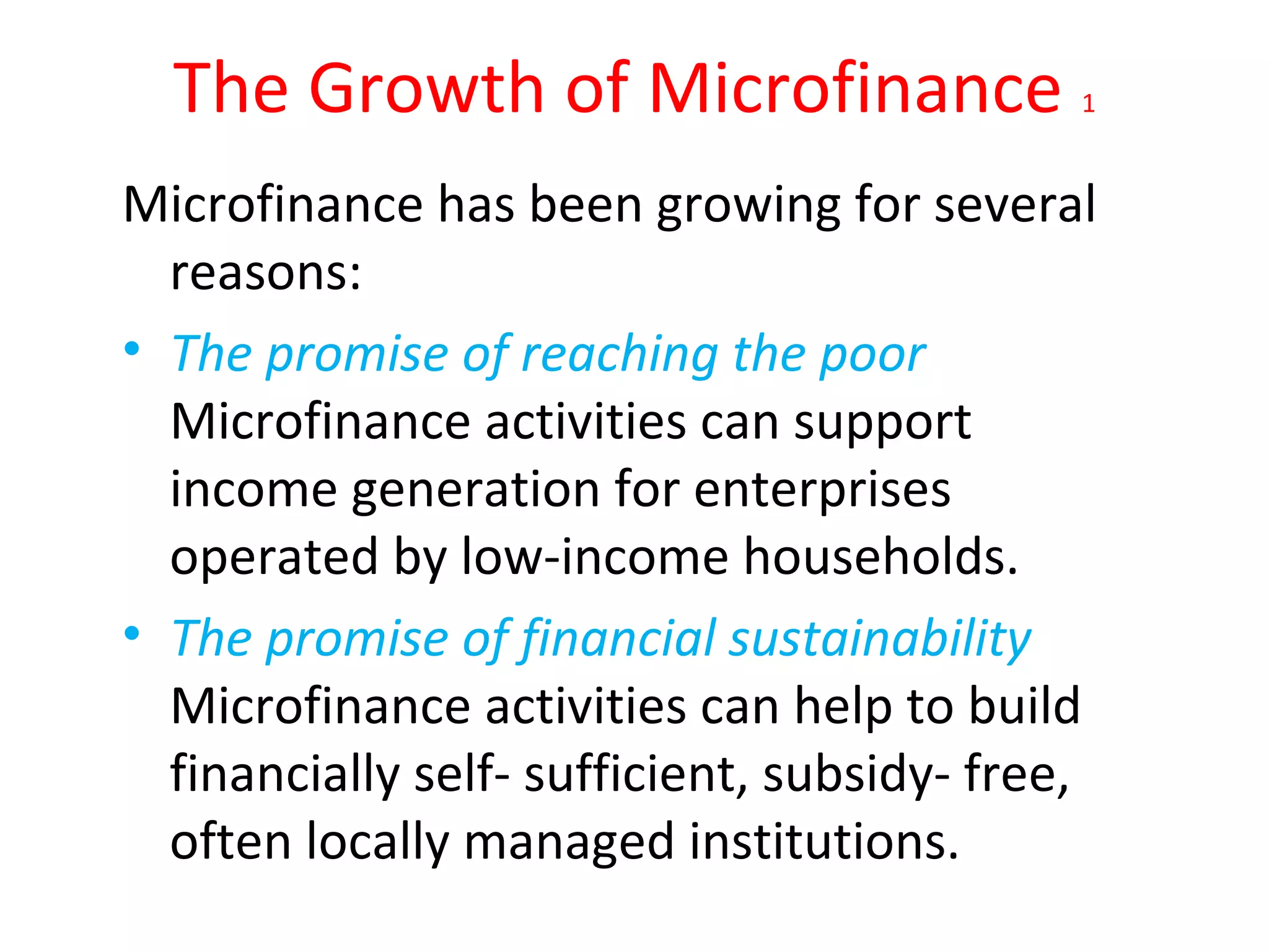 Understanding microfinance bank and clients | PPT