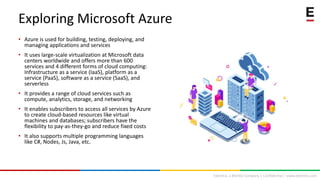 Understanding Microsoft Azure | PPTX | Cloud Computing | Internet