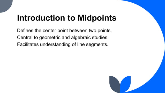 Understanding Midpoint Calculations with Examples | PPTX