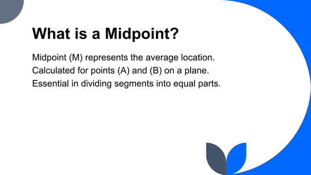 Understanding Midpoint Calculations with Examples | PPTX