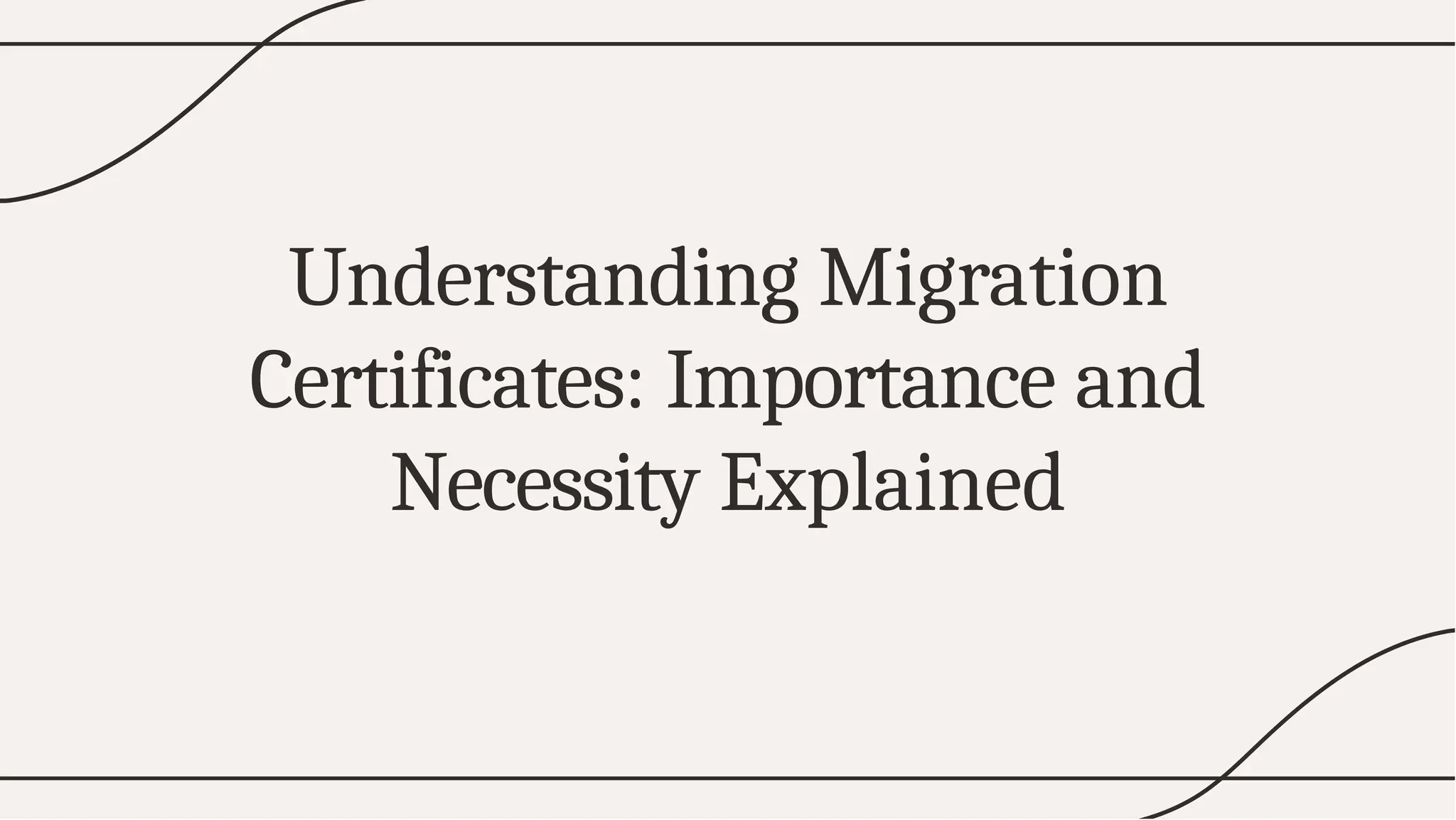 Understanding Migration Certificates-Importance and Necessity Explained ...