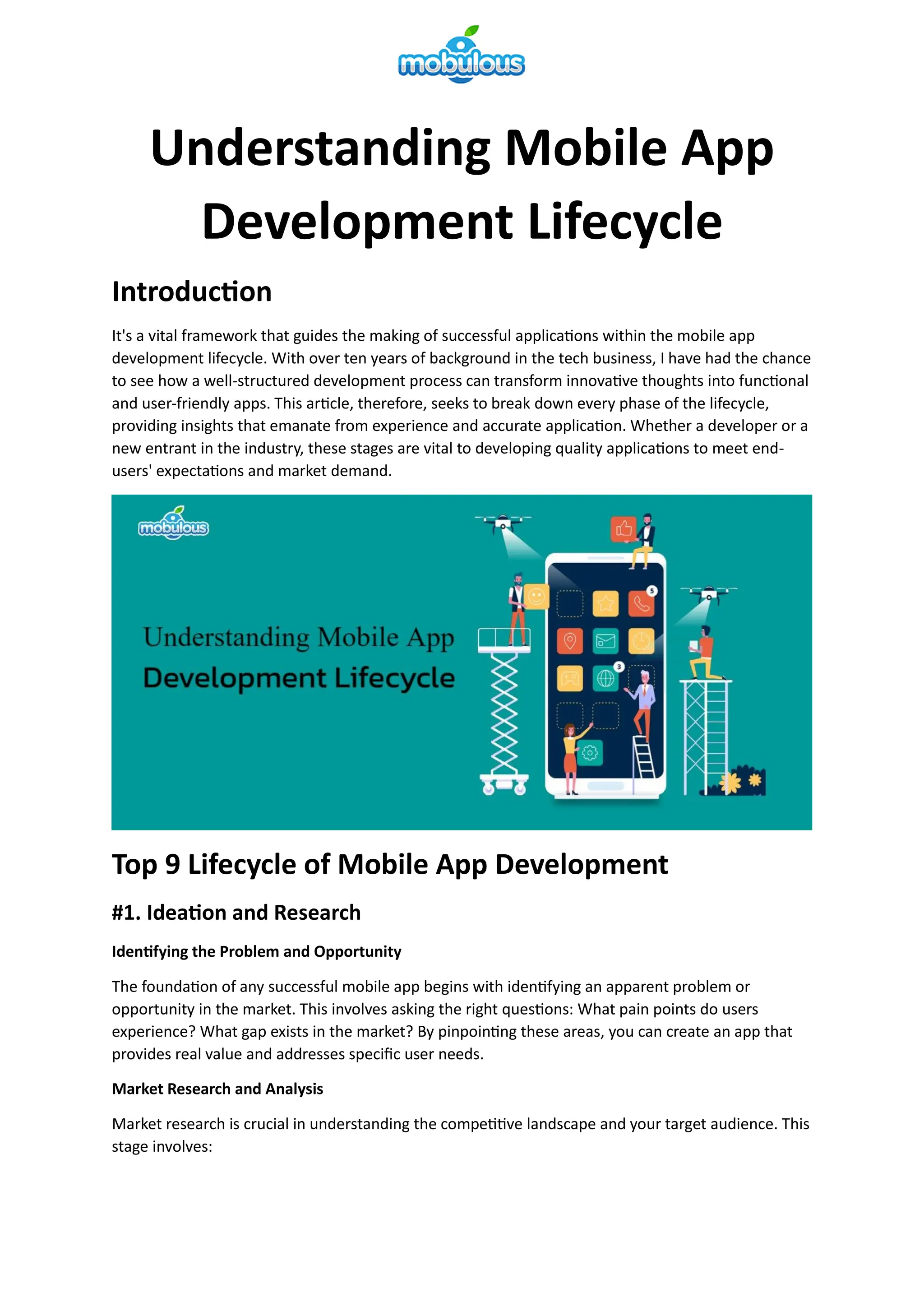 Understanding Mobile App Development Lifecycle Pdf