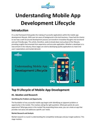 Understanding Mobile App Development Lifecycle | PDF