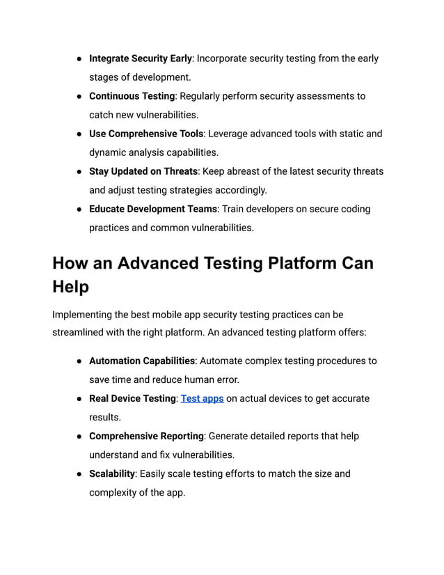 Understanding Mobile App Security Testing What It Is And How To Perform Itpdf