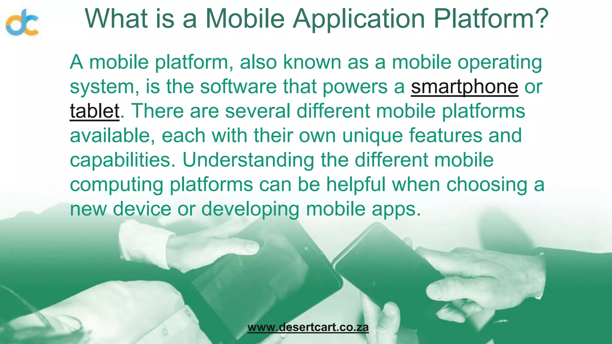Understanding Mobile Platforms In A Nutshell Pptx