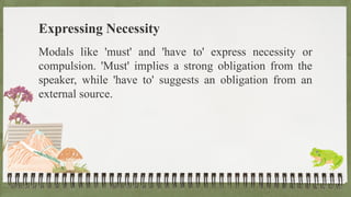 Understanding Modal Verbs with its types | PPTX