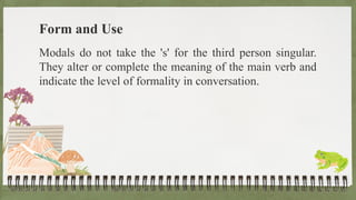 Understanding Modal Verbs with its types | PPTX