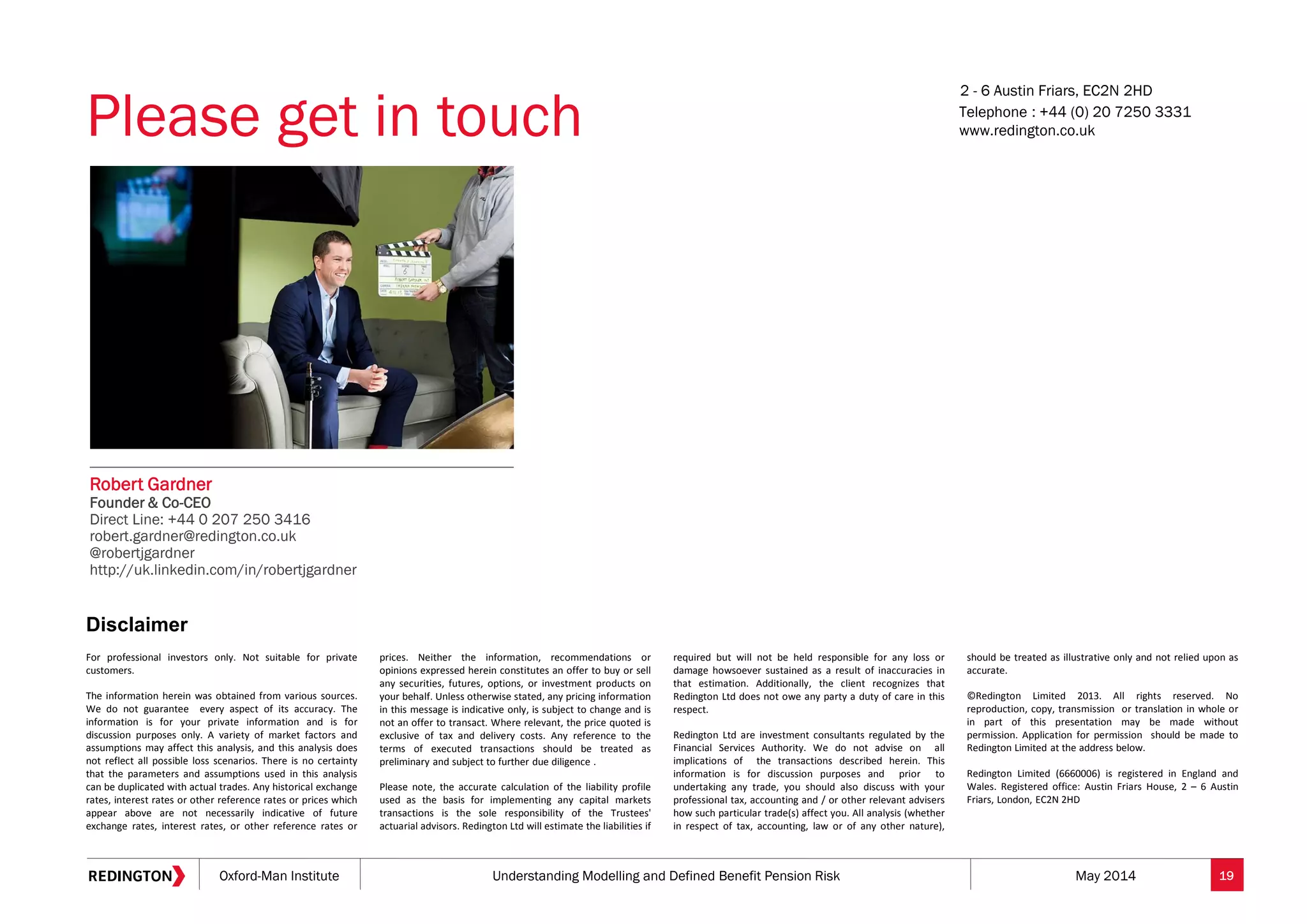 Understanding Modelling And Defined Benefit Pension Risk | PDF