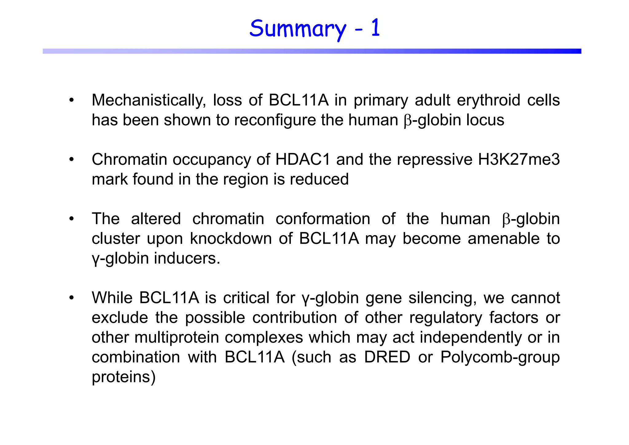 Understanding molecular mechanisms leading to reactivation derepression ...