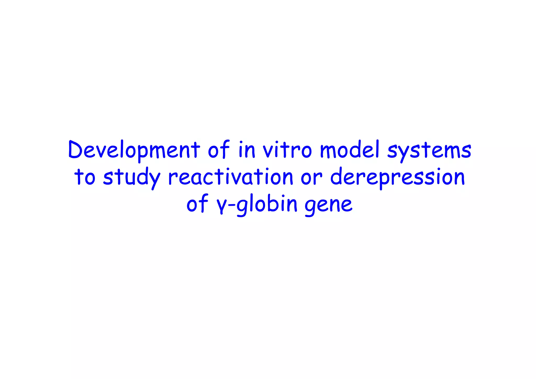 Understanding molecular mechanisms leading to reactivation derepression ...