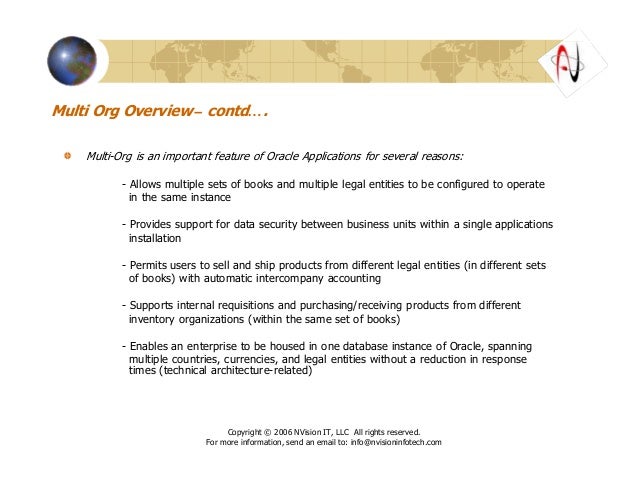 Understanding Multi Org Structure In Oracle Apps