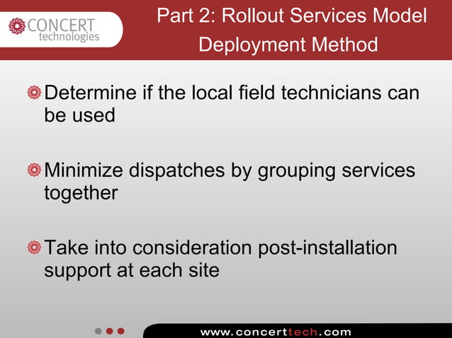 Understanding Multi Site Technology Infrastructure Rollouts | PPT