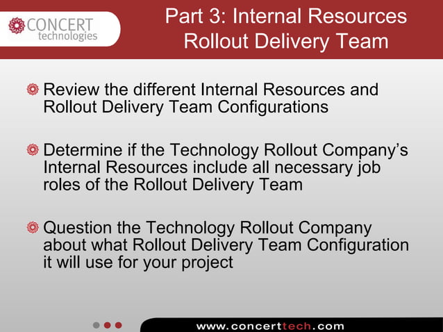 Understanding Multi Site Technology Infrastructure Rollouts | PPT