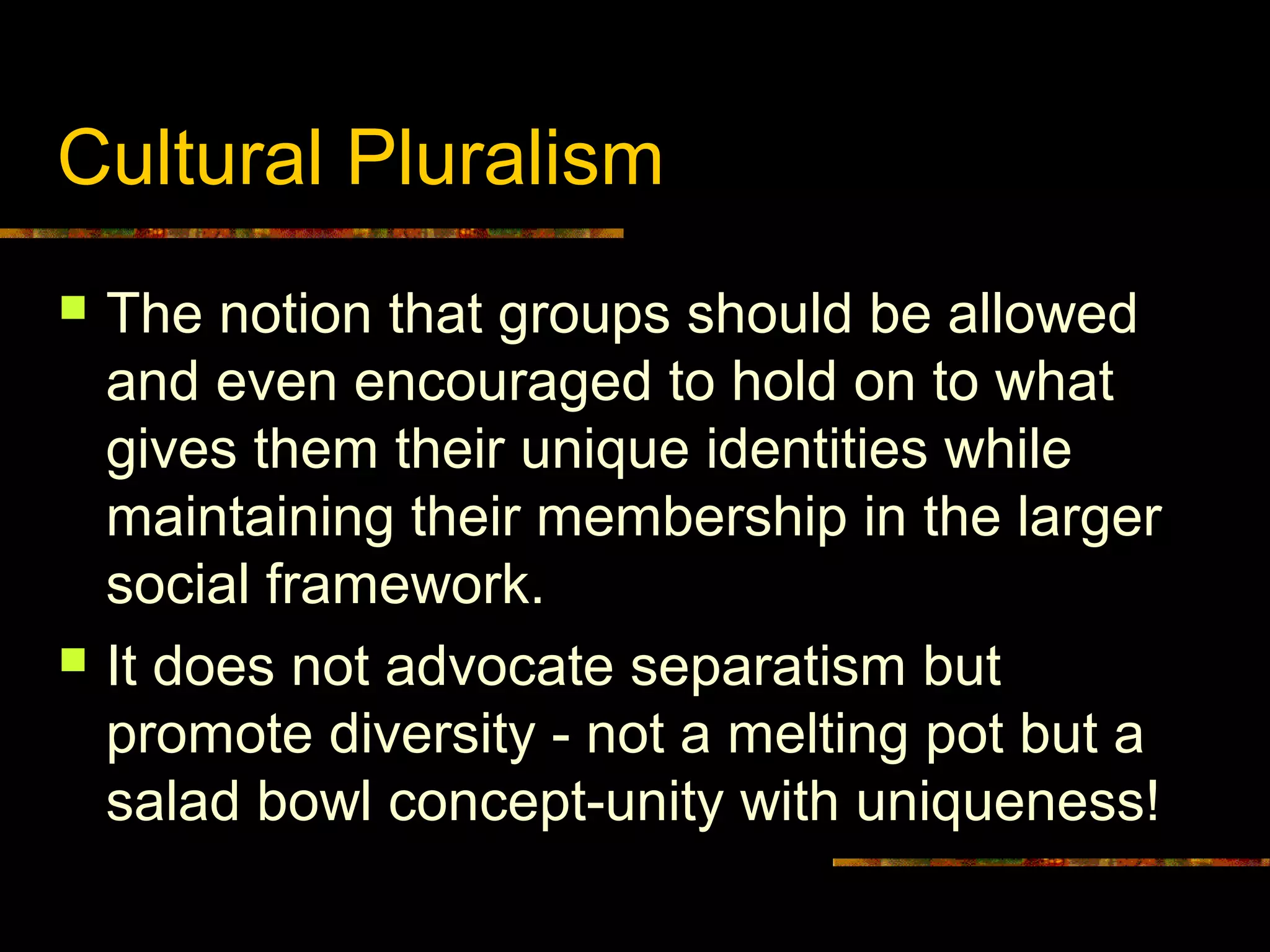 Understanding multiculturalism | PPT