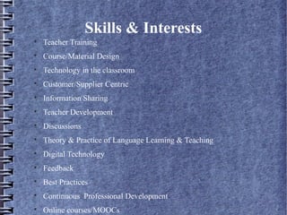 Understanding my skills and interests | PPT