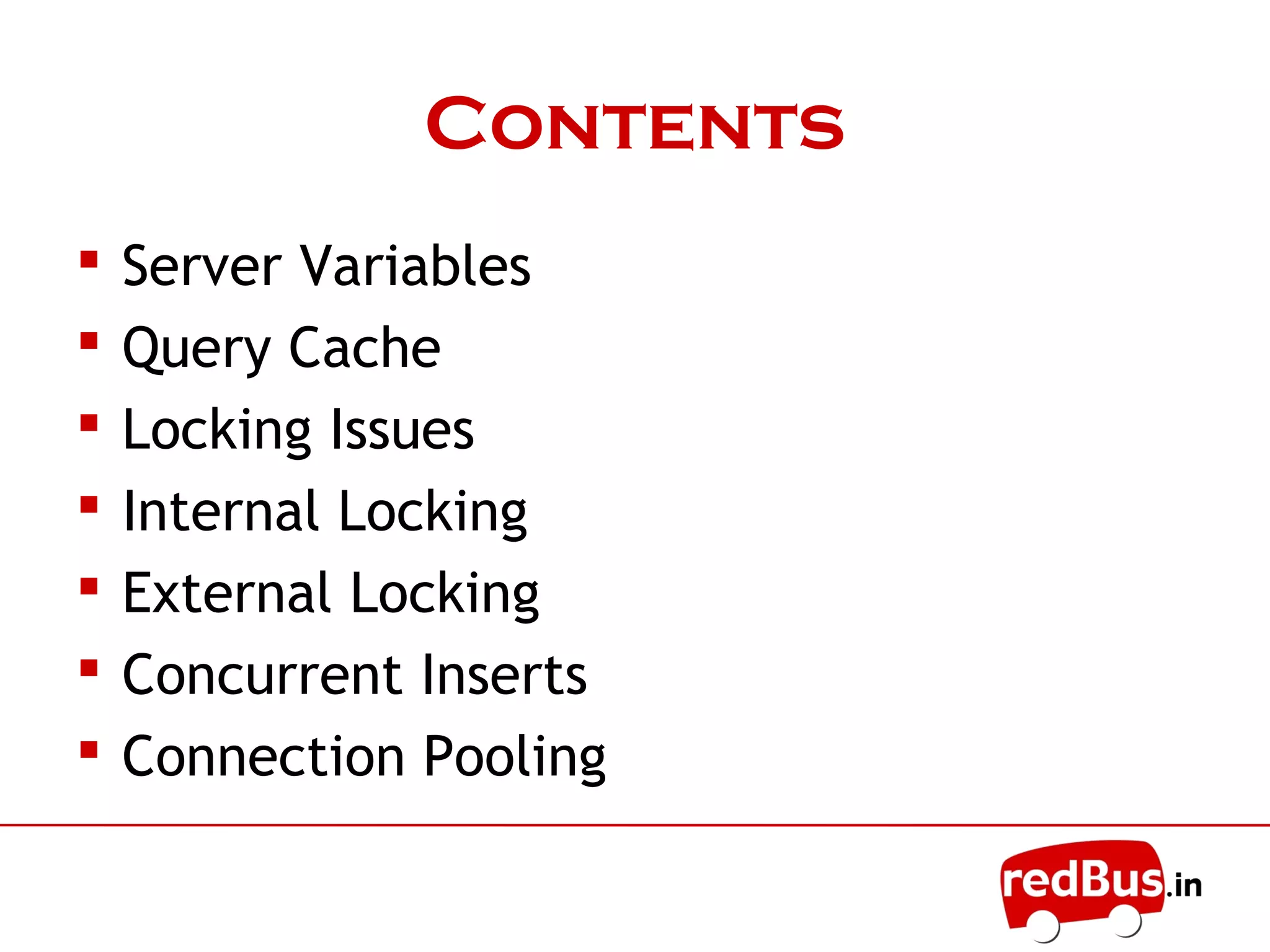 Understanding Mysql Locking Issues Ppt