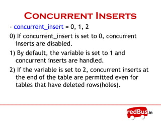Understanding MySql locking issues | PPT