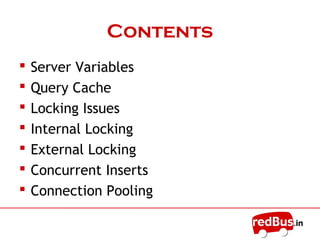 Understanding MySql locking issues | PPT
