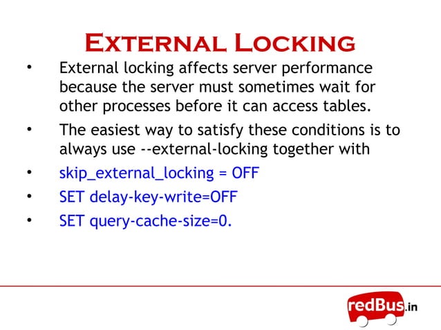 Understanding Mysql Locking Issues Ppt