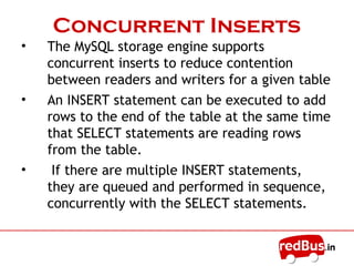 Understanding MySql locking issues | PPT