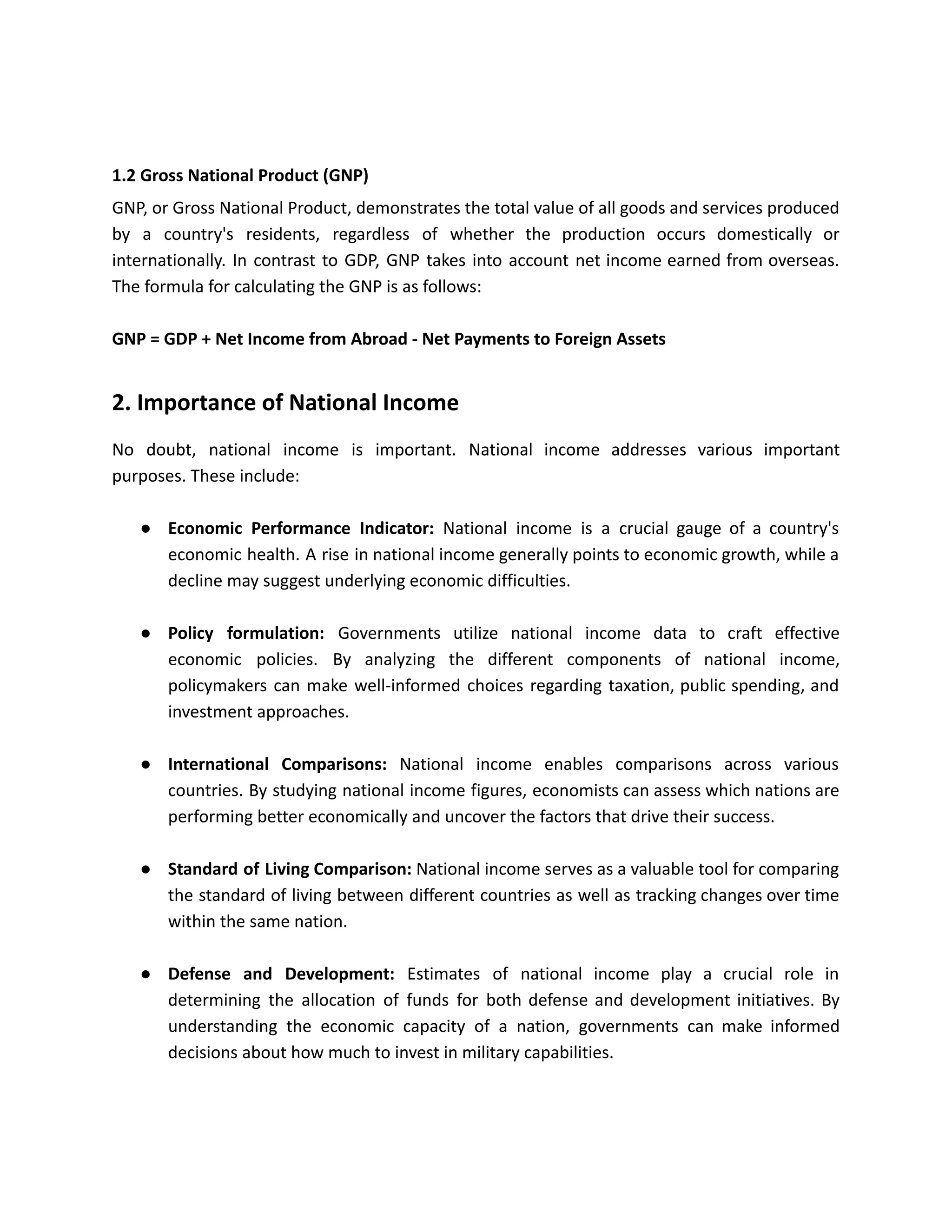 Understanding National Income: A Guide to Economic Measurement | PDF