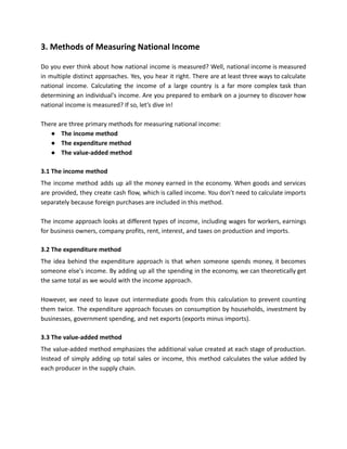 Understanding National Income: A Guide to Economic Measurement | PDF