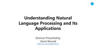 Understanding natural language processing | PDF