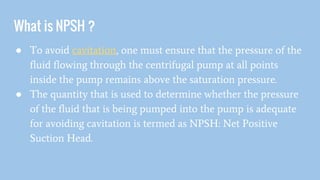 Understanding Net Positive Suction Head of Centrifugal Pump | PDF