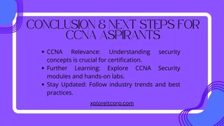 Understanding Network Security Fundamentals An Overview for CCNA AspirantsUnderstanding Network ...