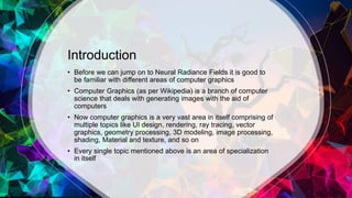 Understanding neural radiance fields | PPTX