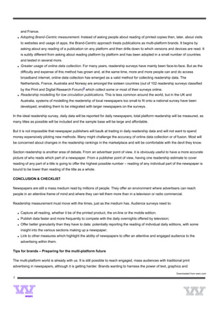 Understanding newspaper audiences | PDF
