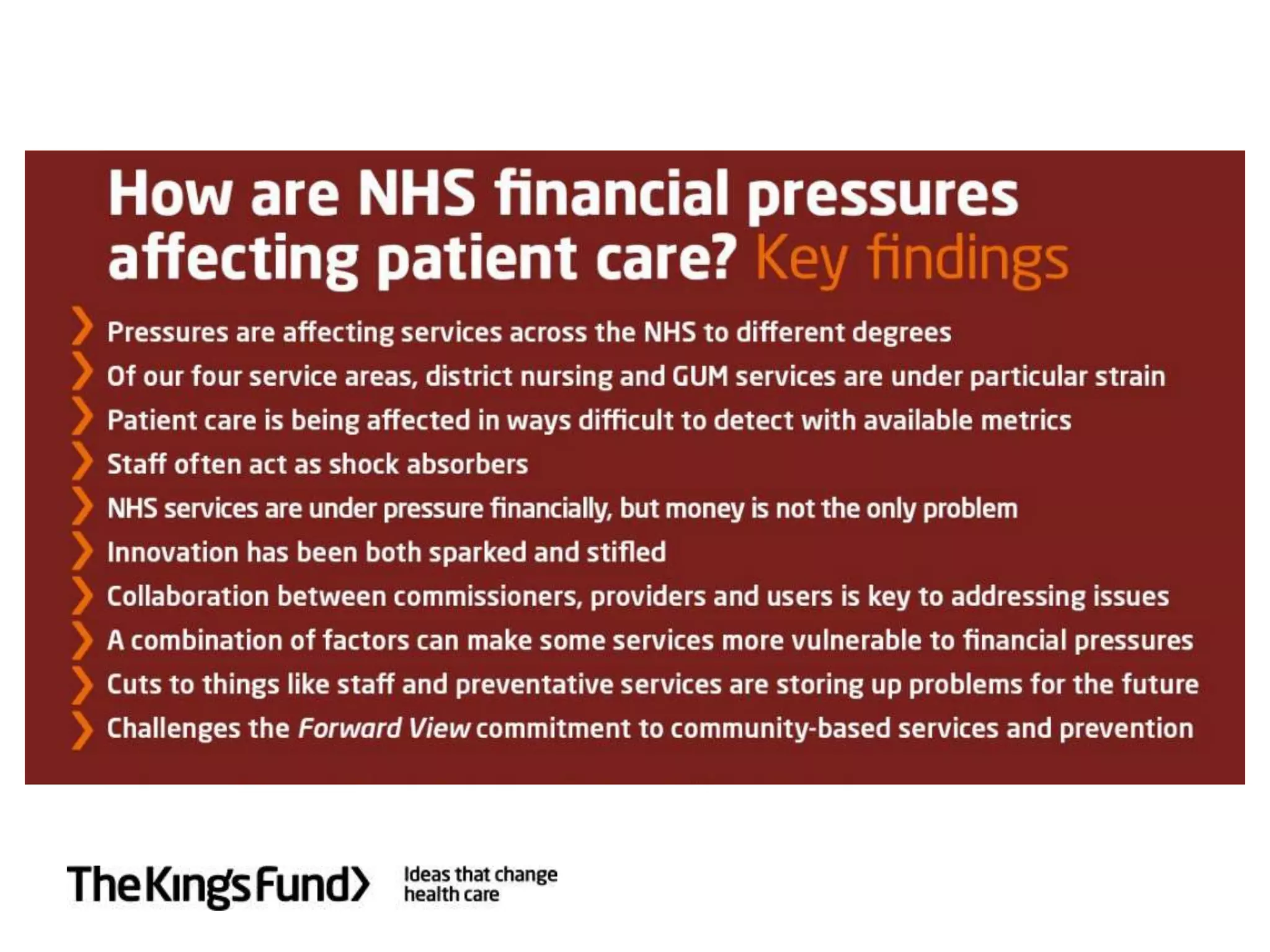 Understanding NHS financial pressures: visual resources | PPTX
