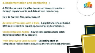 Understanding Nonconformance in QMS: Causes, Impact, and Prevention | PDF