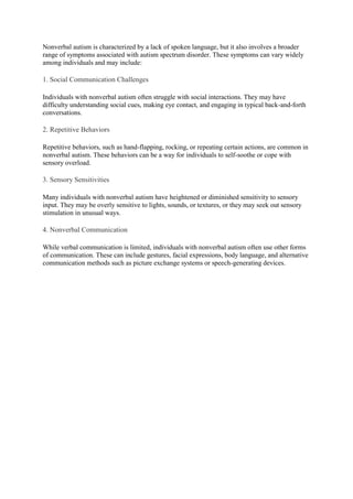 Nonverbal Autism: Causes, Symptoms, and Support Strategies | The ...