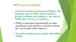 Understanding npsh and cavitation | PPTX
