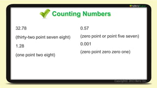 Understanding numbers - 数字を理解する | PPTX