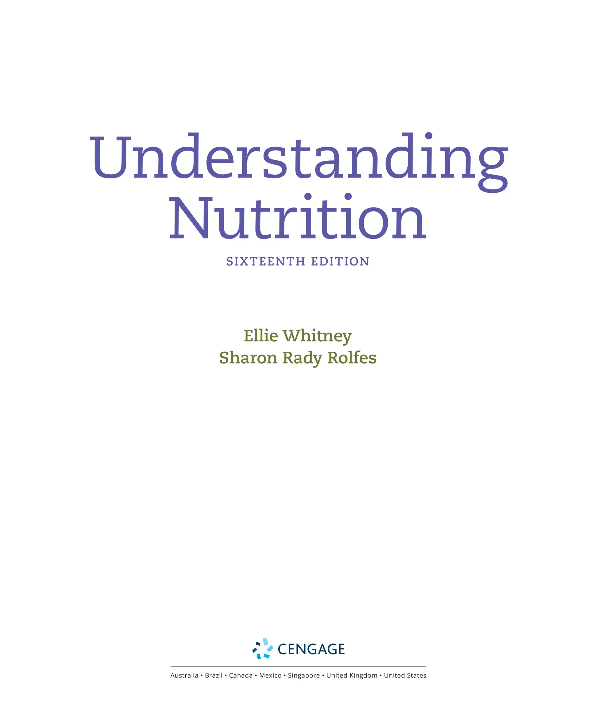 Understanding Nutrition, 16th Edition pdf | PDF