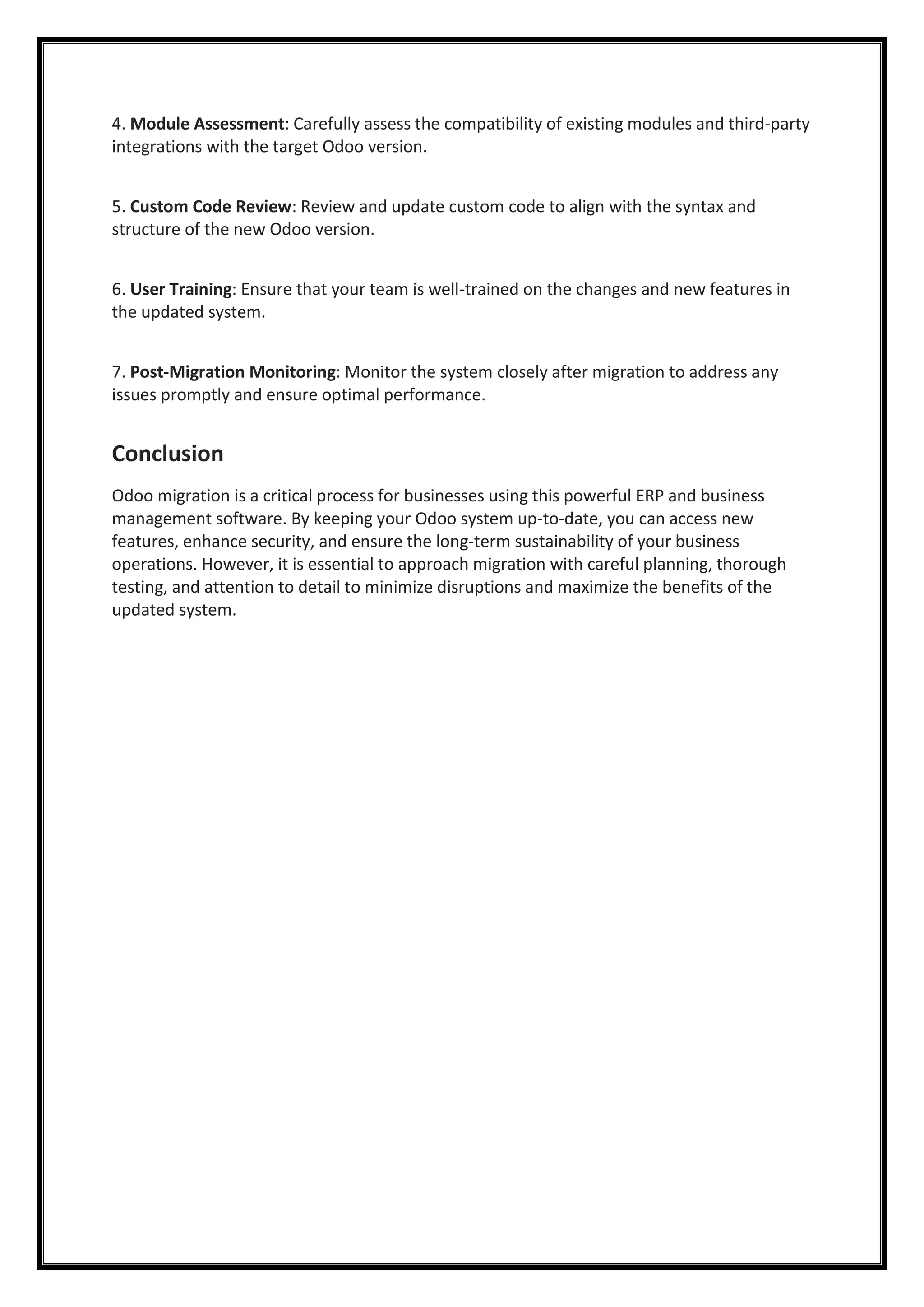 Understanding Odoo Migration: A Comprehensive Guide | PDF Understanding Odoo Migration: A Comprehensive Guide | PDF