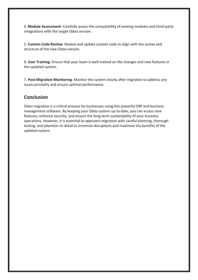 Understanding Odoo Migration A Comprehensive Guide Pdf