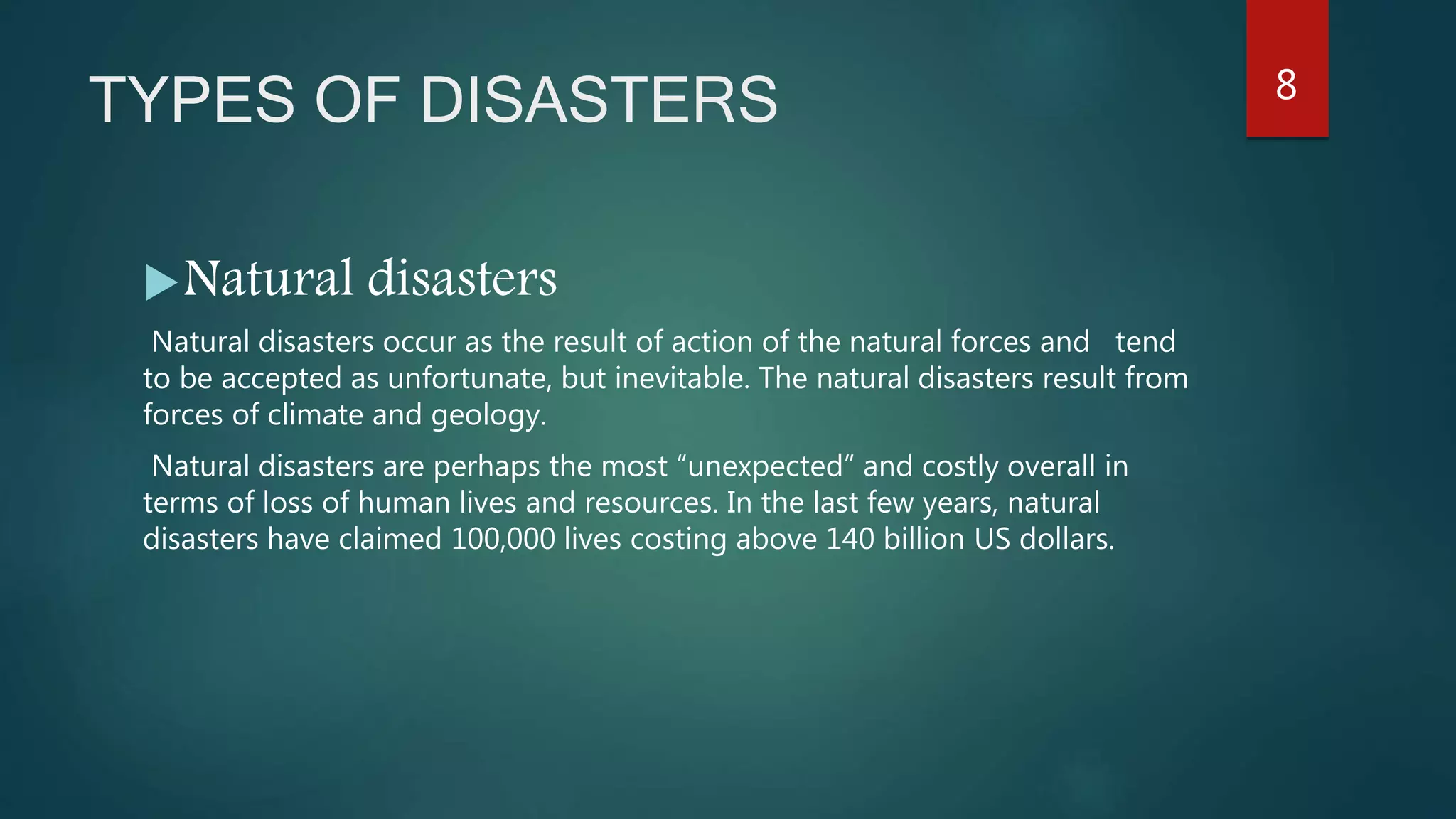 Understanding of Disaster | PPTX