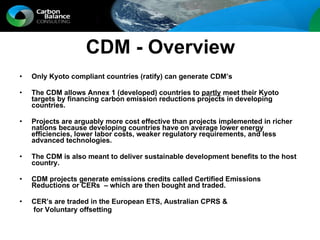 Understanding offsets overview 2009 | PPT | Environmental Services ...