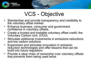 Understanding offsets overview 2009 | PPT | Environmental Services ...