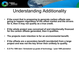 Understanding offsets overview 2009 | PPT | Environmental Services ...