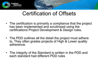 Understanding offsets overview 2009 | PPT | Environmental Services ...