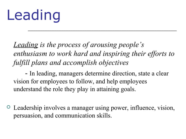 Understanding of management | PPT | Executive Leadership & Management ...