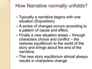 Understanding of narrative structure | PPT