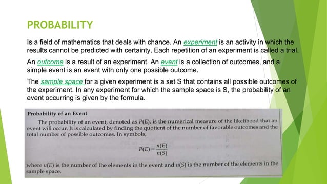 GRADE 11 STATISTICS AND PROBABILITY. UNDERSTANDING OF PROBABILITY.pptx