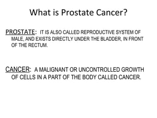 Understanding of prostate cancer | PPT