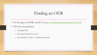 Understanding open education resources | PPT